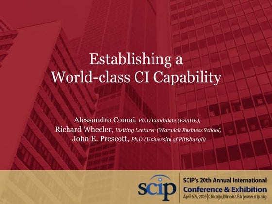 Workshop World-Class CI Function | PDF | Business Expos & Conferences ...