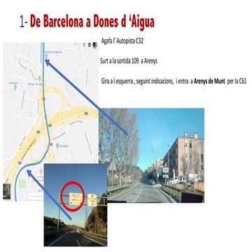 Com anar a Dones d' Aigua | PDF