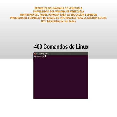 Comandos De Linux Ppt 