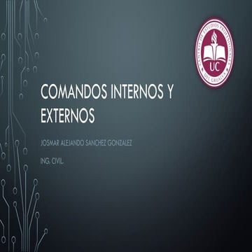 COMANDOS INTERNOS Y EXTERNOS JOSMAR ALEJANDRO SANCHEZ GONZALEZ.pptx