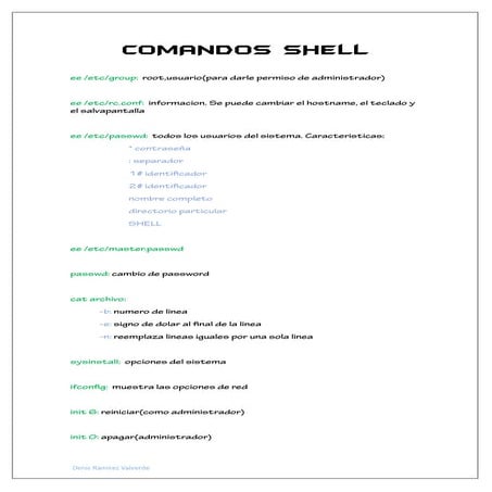 Comandos shell | PDF