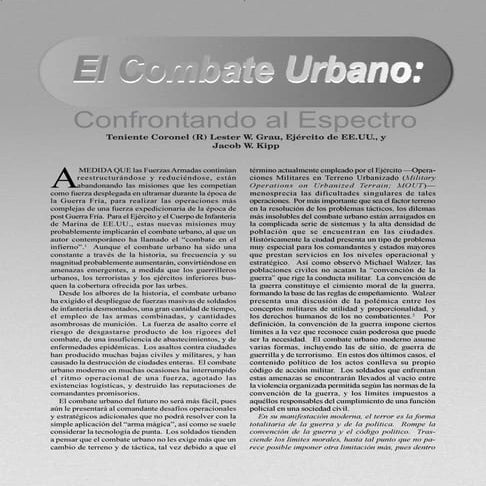 Combate urbano | PDF