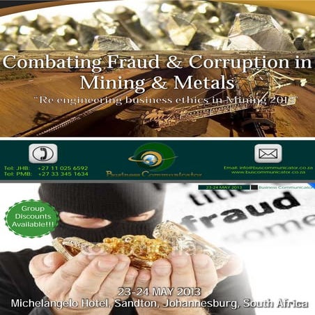 Combating Fraud & Corruption In The Mining & Metals Industry -Re ...