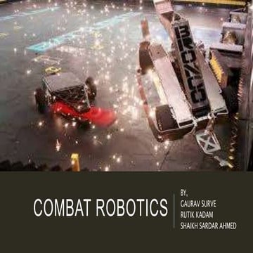 Combat robotics | PPTX