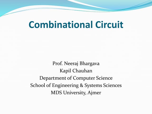 Combinational Circuits & Sequential Circuits | PPTX | Programming ...