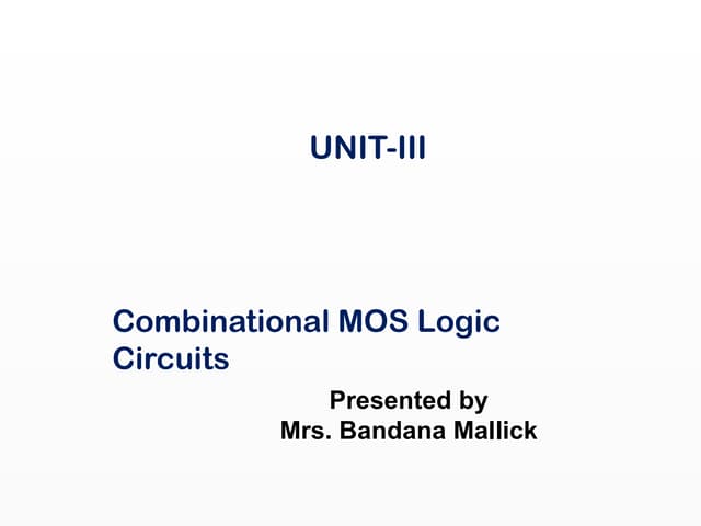 Combinational Circuit Vlsi Desgin Timing Analysis Ppt
