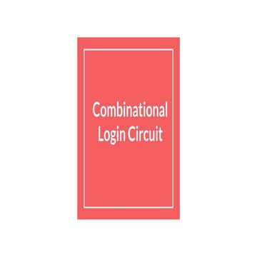Combinational logic circuits and Sequential logic circuits | PDF