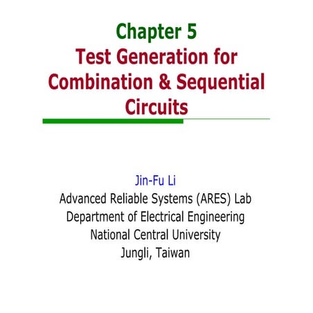 Combinational And Sequential Atpg Pdf