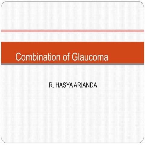 Combination medication glaucoma | PPT