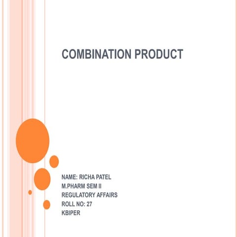 Combination product | PPTX