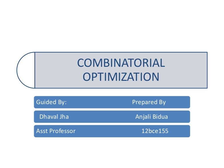 combinatorial-optimization