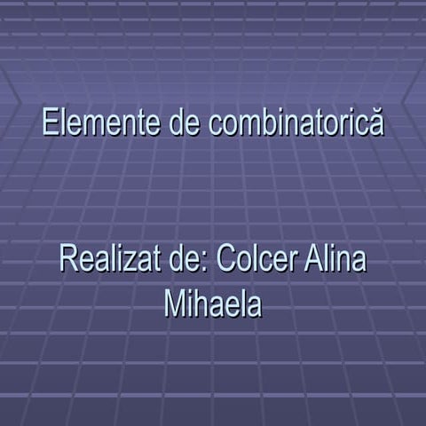 Combinatorica teorie | PPT
