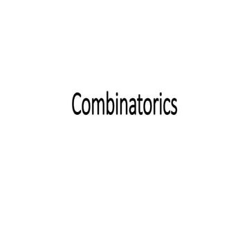 An Introduction To Combinatorics And Permutation Ppt