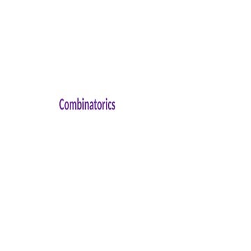 Combinatorics PPT | Discrete Mathematics.pptx