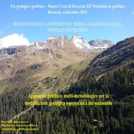 Combined use of geophysical methods | PPT