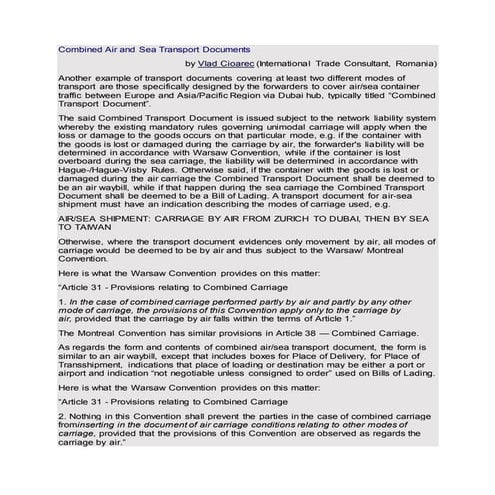 multimodal trasport | DOCX