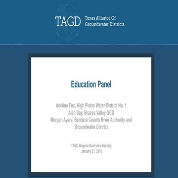 Combined Education Panel | PPT