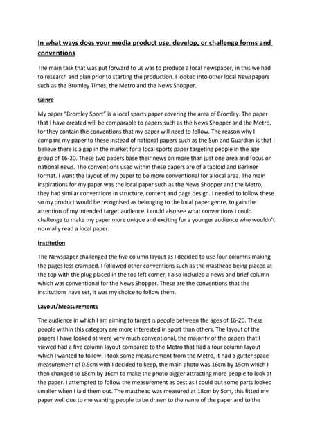 Draft newspaper layout analysis | PDF