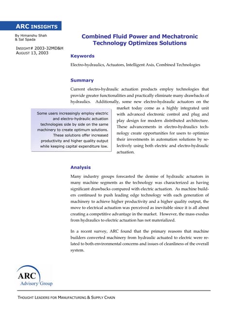 Final - Bosch Rexroth drive technology white paper | PDF