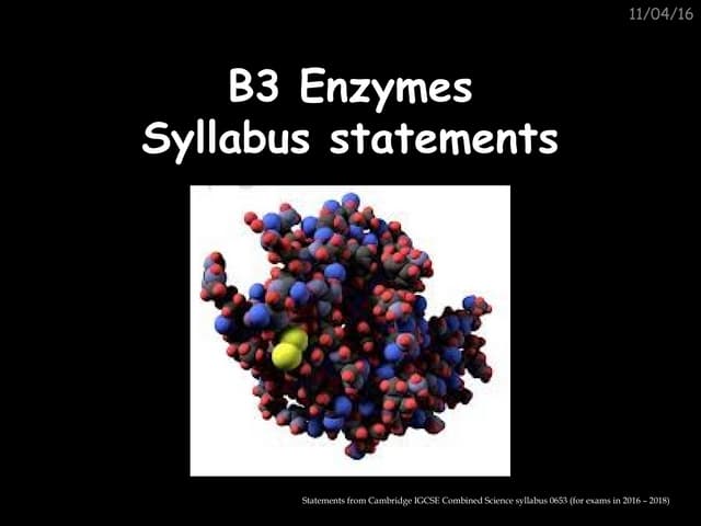 B3 syllabus statements | PPT