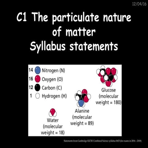 Combined sci c1 syllabus | PPT