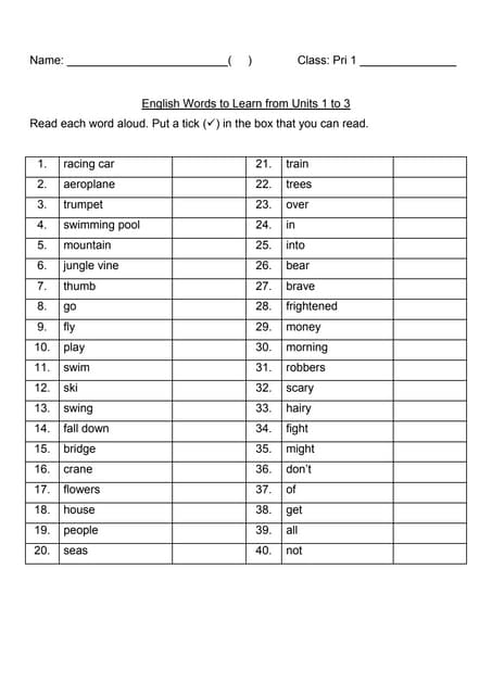Combined word list | PDF