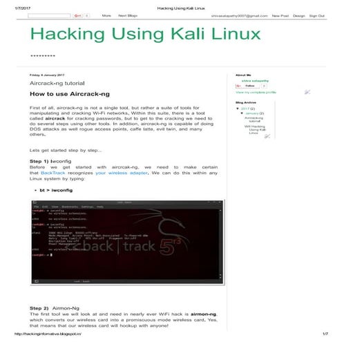 Hacking using Kali Linux | PDF