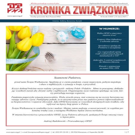 Kronika Związkowa 31-03-2021 | PDF