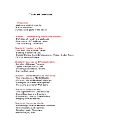 Introduction to Health | PDF