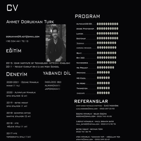 Dorukhan Türk CV | PDF