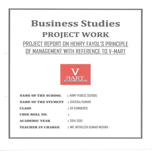 Marketing Management Project Business Studies Class 12 CBSE | PDF