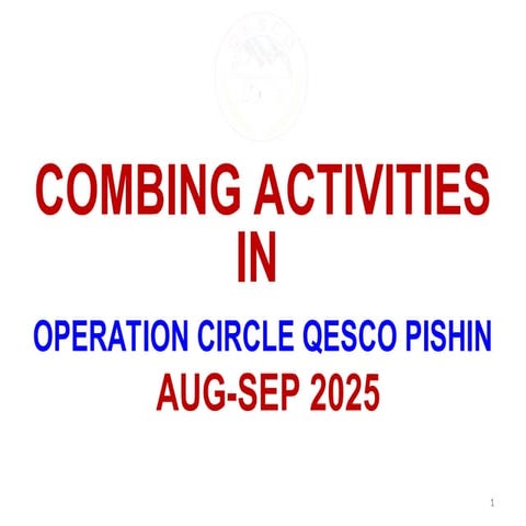 COMBING IN OPERATION CIRCLE QESCO PISHIN.ppt