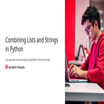 Combining Lists And Strings In Python Pptx
