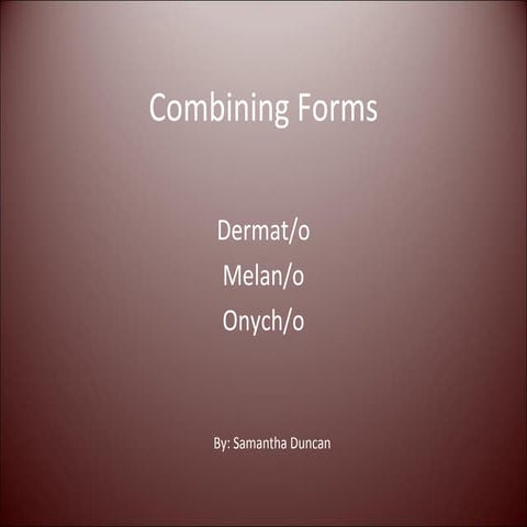 Combining Forms | PPT