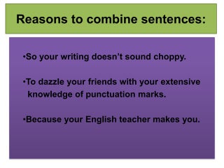 Correcting A Run On Sentence | PPT