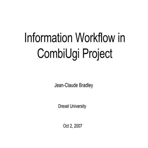 CombiUgi Info Flow | PPT
