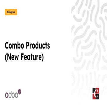 Combo Products - New Features in Odoo 17 POS | PPT