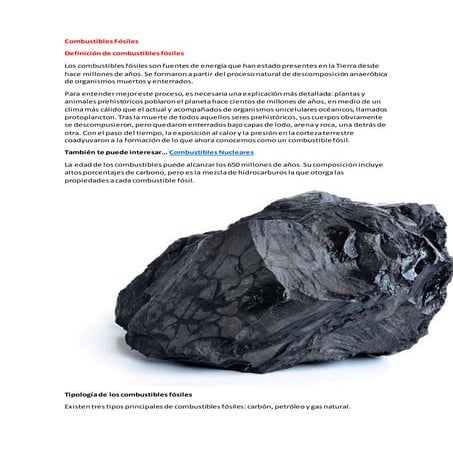 Combustibles fosiles usos y consecuencias | PPTX