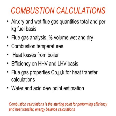 combustionanalysis and optimisation .ppt