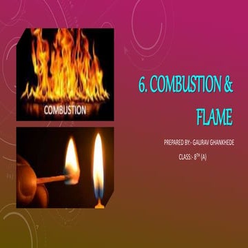 combustion and flame | PPT