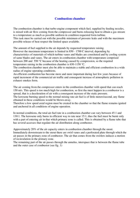 Combustion chambers-and-performance | PDF