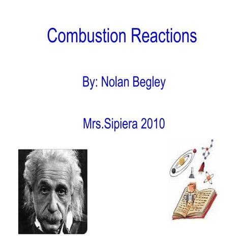 Combustion Reactions Slideshow123 | PPT