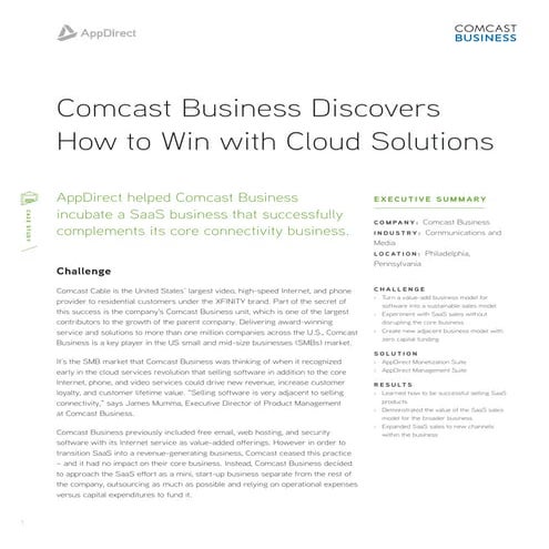 Comcast Business x AppDirect Case Study | PDF