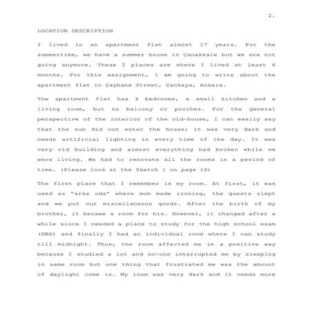 COMD 210 Location Description | PDF