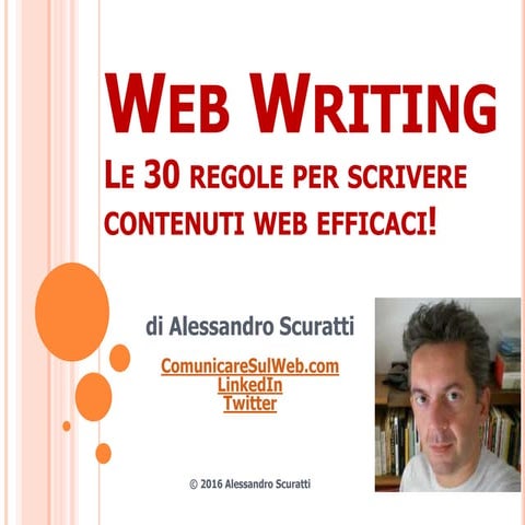 Come scrivere per il web (le 30 regole del web writing) | PPTX