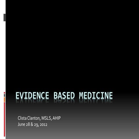 Evidence Based Medicine | PPT