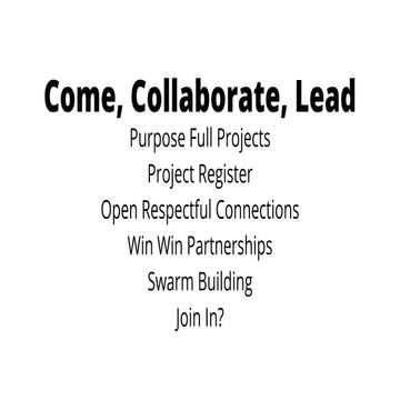 Come, Collaborate, Lead | PDF