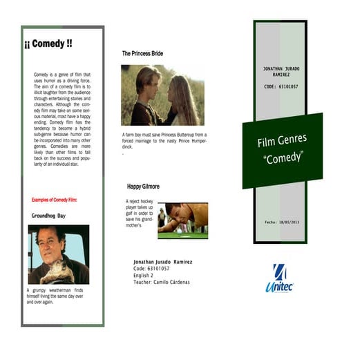 comedy movie elements PowerPoint presentation ppt.pptx