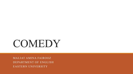 Comedy | PPT