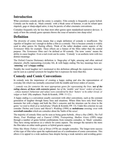 Comedy Genre Conventions | PPT